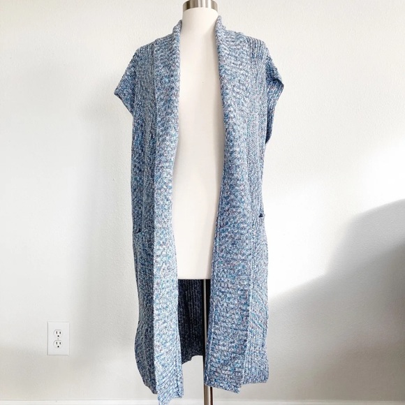 CAbi | Sweaters | Cabi Napa Blue Marled Duster Sweater Vest 365 | Poshmark